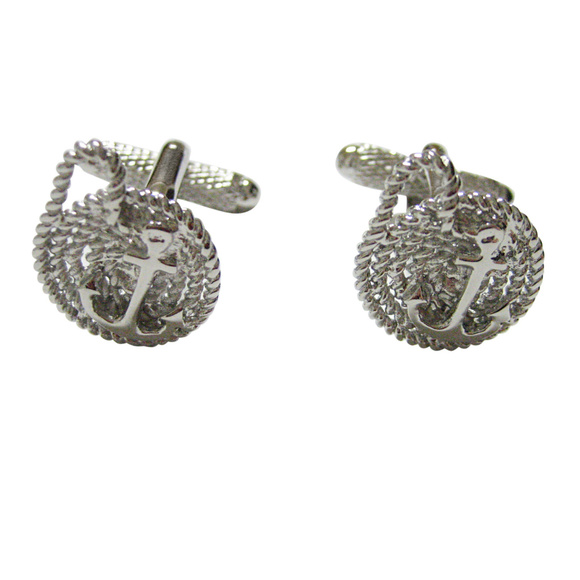 Kiola Designs | Accessories | Nautical Rope And Anchor Cufflinks | Poshmark